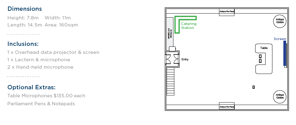 Jubilee Room | NSW Parliament - Functions & Events